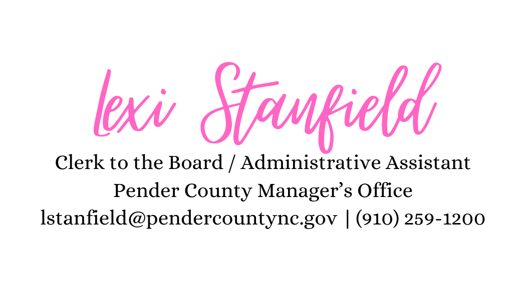 (January 2025) Request for Pender County, NC Government: List of all current “Utilities ...